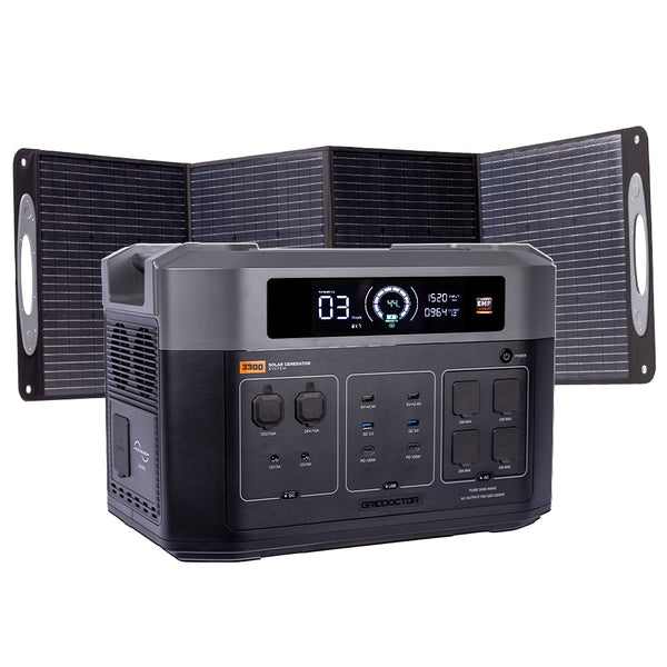 Grid Doctor 3300 with built in EMP Protection + Free 200W Solar Panel ...